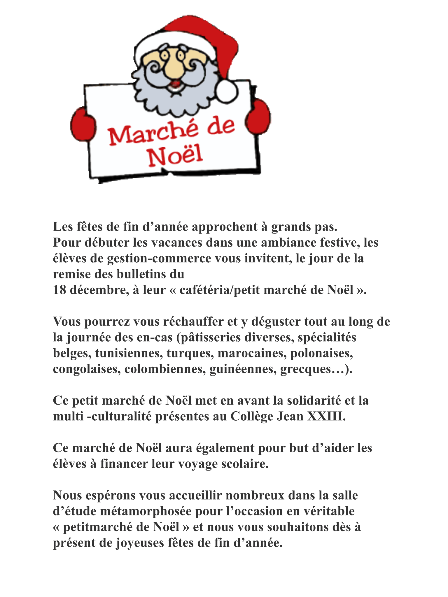 Un marché de Noël accueillant ce vendredi 18 décembre – eXXpressIIIons Un marché de Noël accueillant ce vendredi 18 décembre – eXXpressIIIons